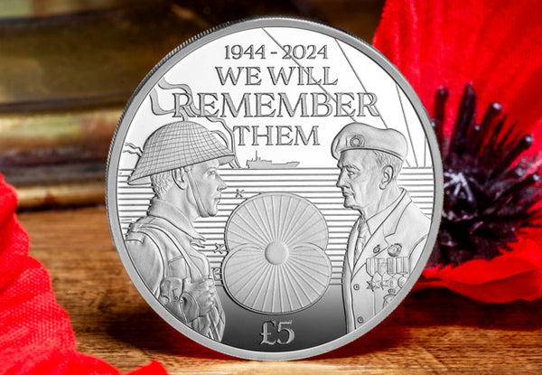 The RBL 2024 D-Day Poppy Silver Proof £5 – The Westminster Collection ...