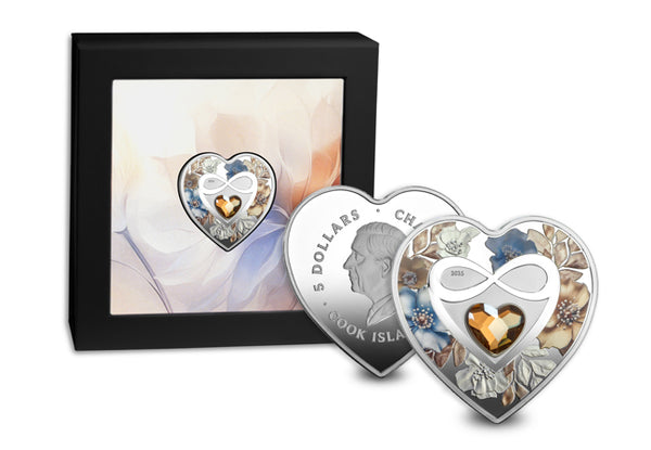 The Brilliant Love - Infinity Heart Silver Coin – The Westminster ...