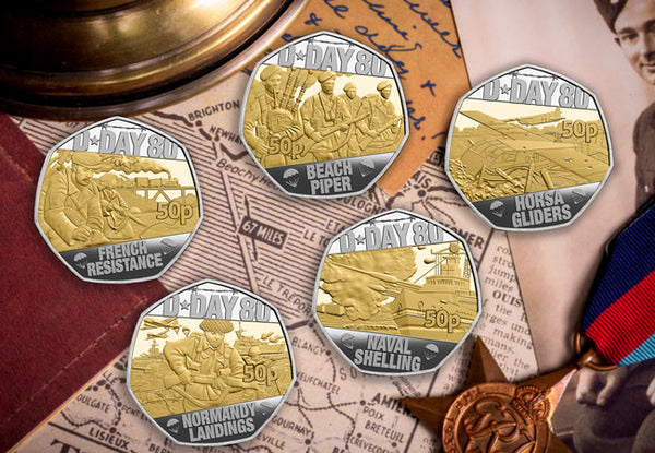 The D-Day 80th Anniversary Silver Proof 50p Set – The Westminster ...