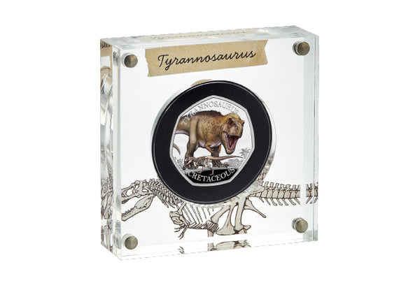 UK 2024 Tyrannosaurus Rex Silver Colour 50p – The Westminster ...