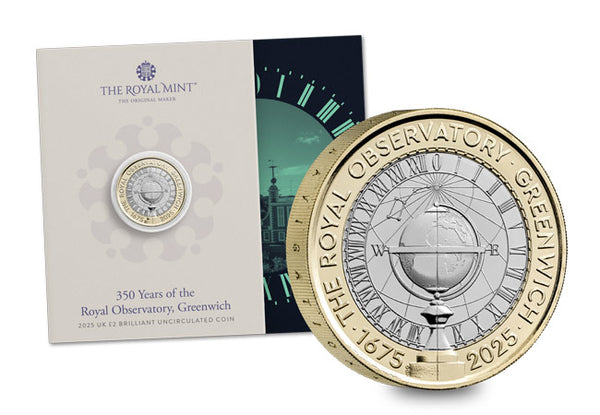 UK 2025 Royal Observatory Greenwich BU £2 – The Westminster Collection ...