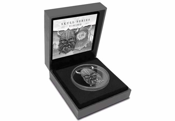 The Viking Skull Silver Coin – The Westminster Collection International