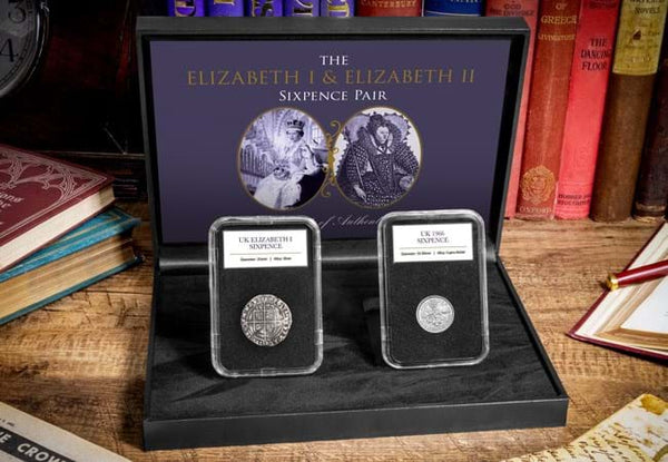 Elizabeth I and Elizabeth II Sixpence Pair – The Westminster Collection ...