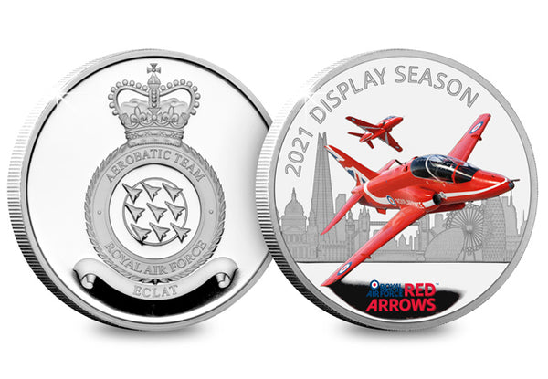 The 2021 Red Arrows Display Season Silver 1oz Commemorative – The ...