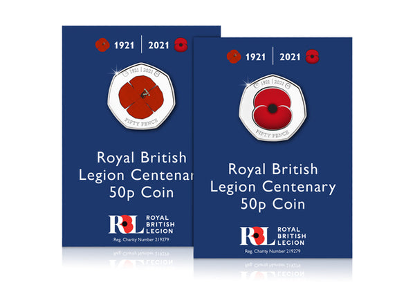 The RBL Centenary BU Colour 50p Pair – The Westminster Collection ...